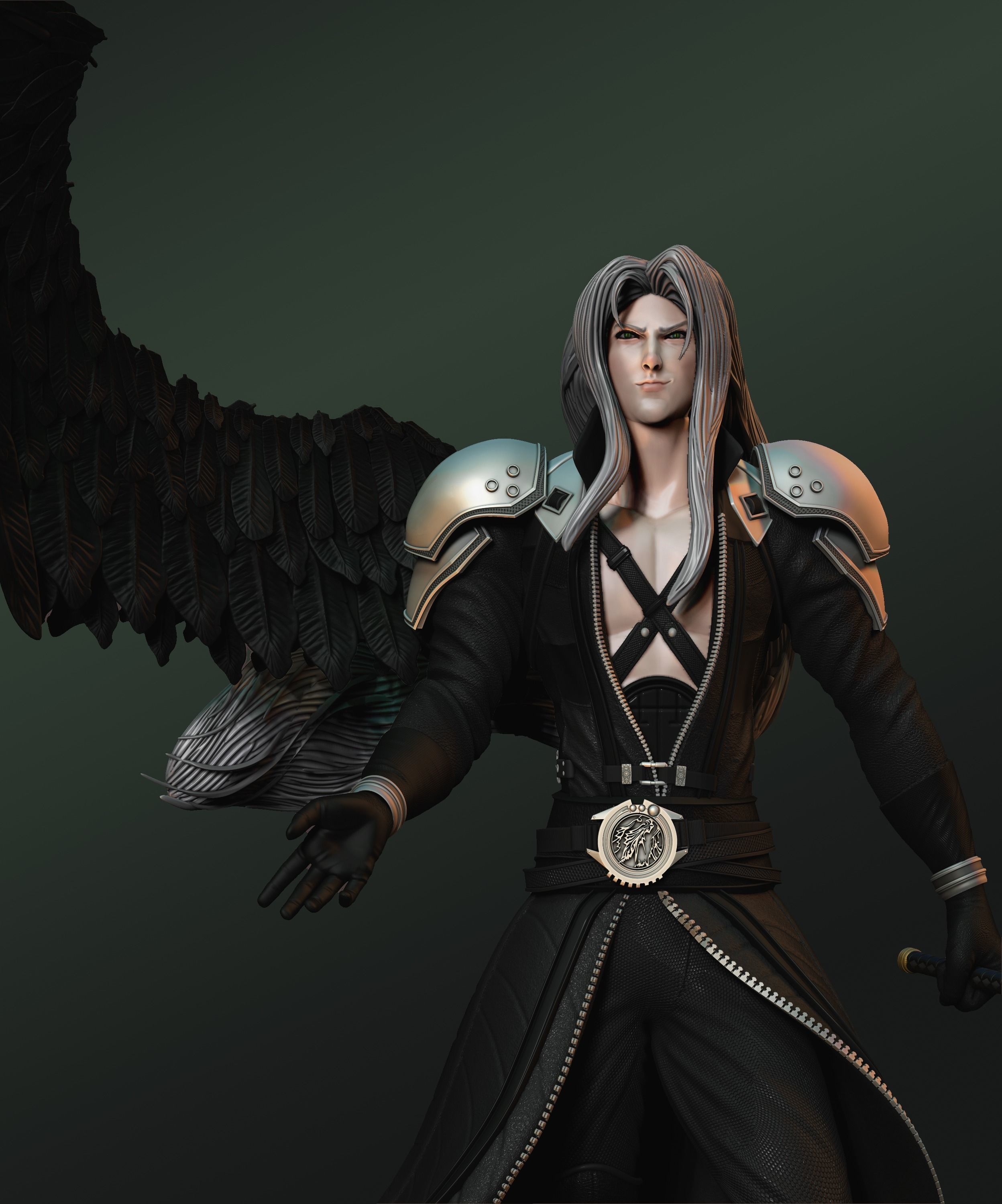 Sephiroth - One winged angel - Final Fantasy VII 3D model 3D printable ...