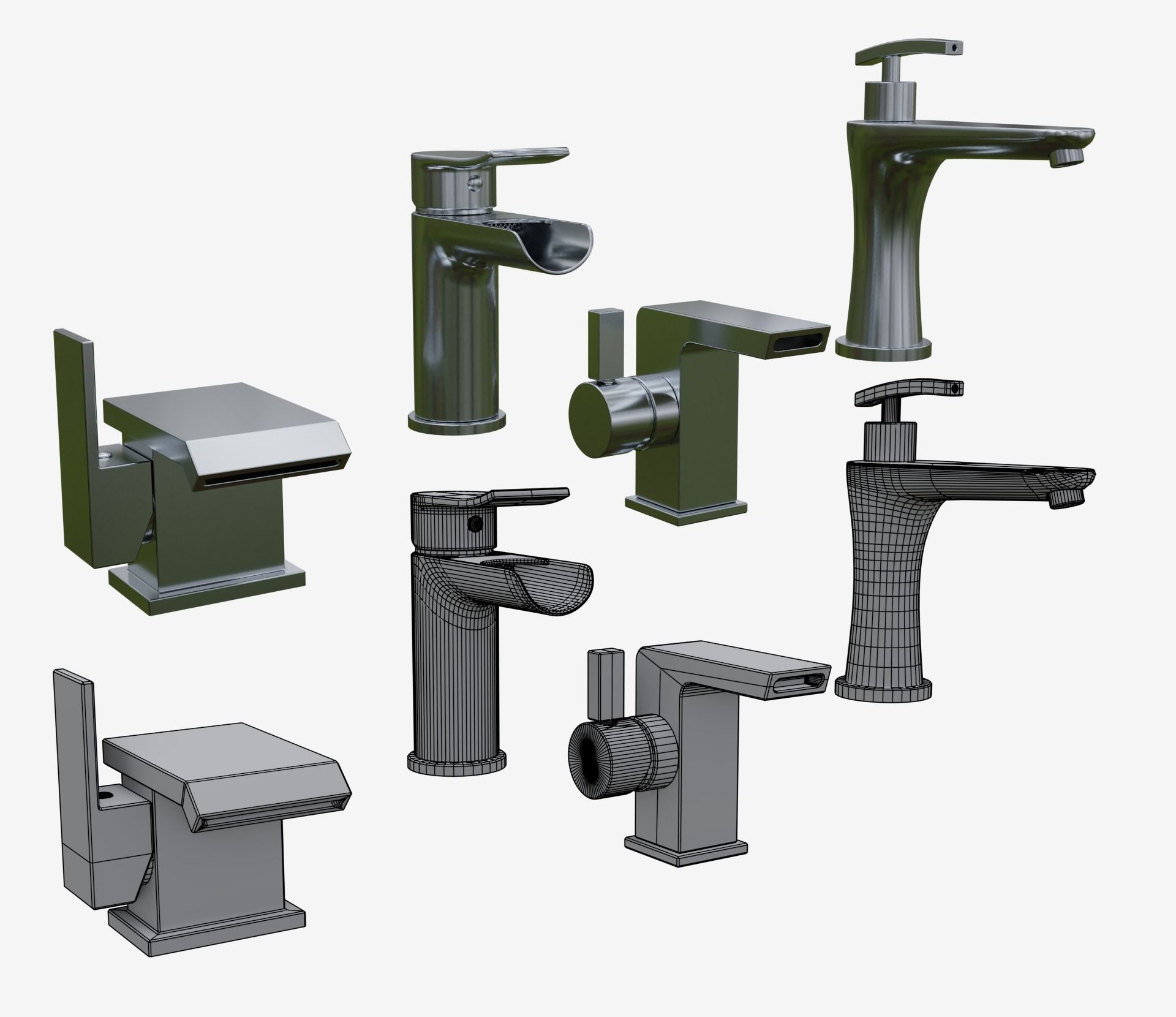 FREE Interior Pack - Traditional and Modern 30 BASIN TAPS free VR / AR ...