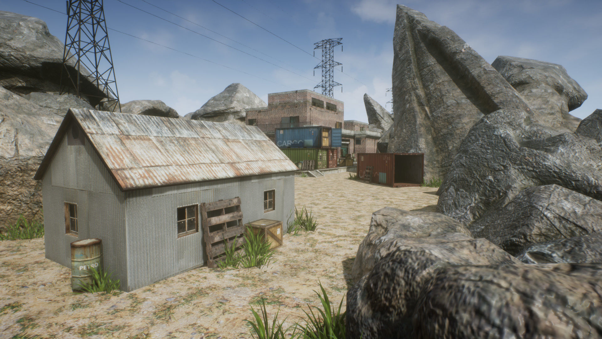 3D model FPS Mobile Game Map v4 with assets VR / AR / low-poly | CGTrader