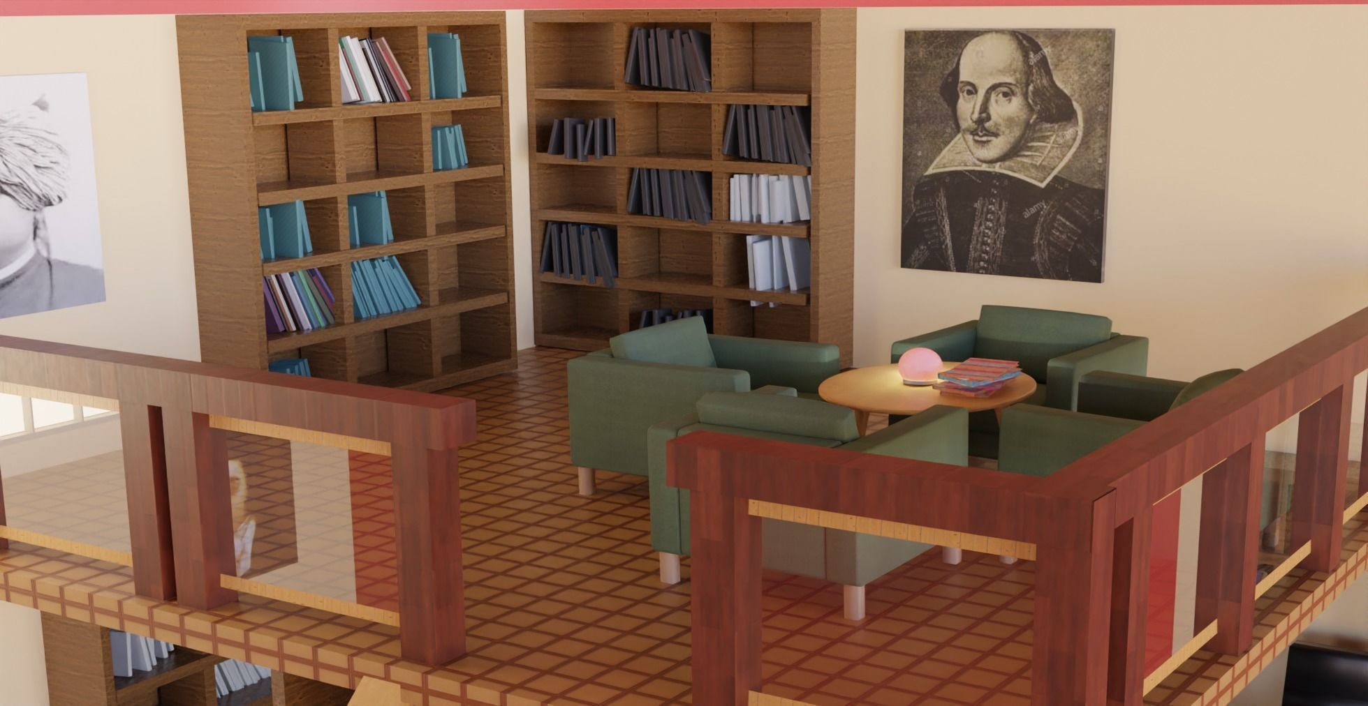 Isometric Library 3D model | CGTrader