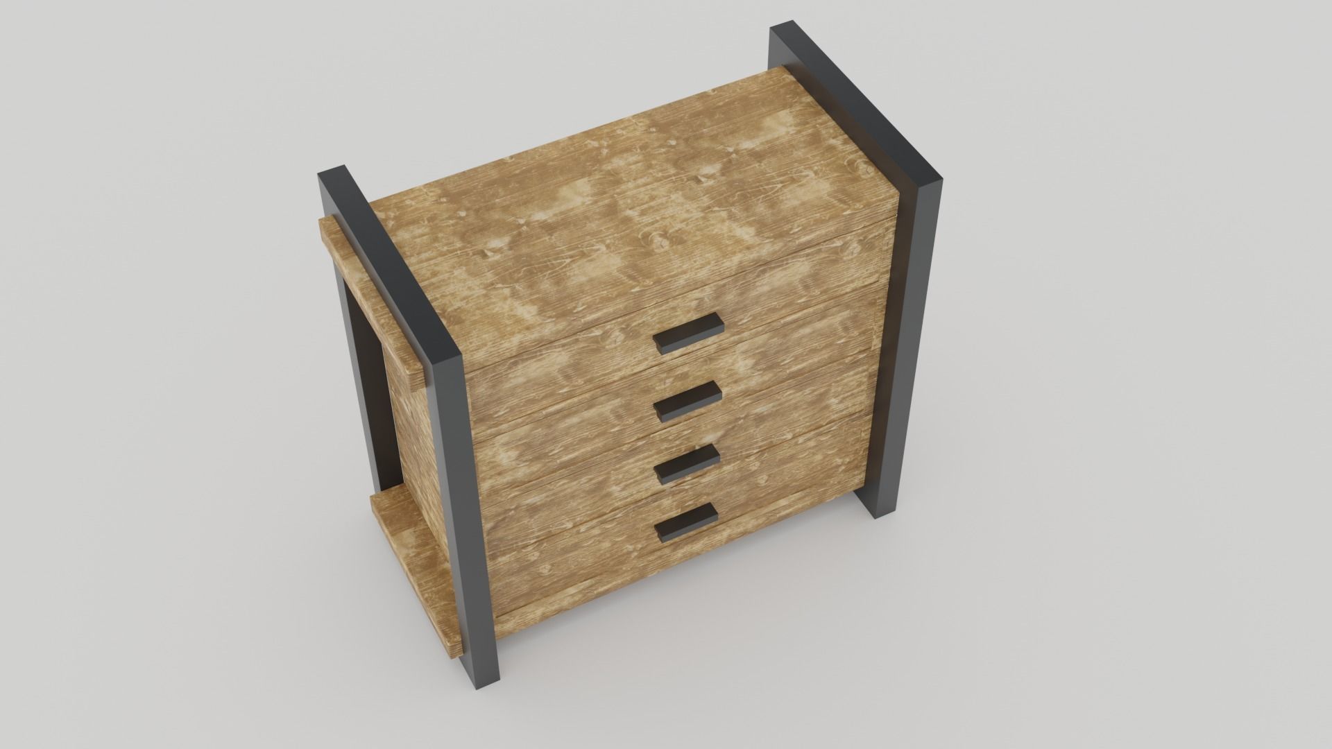 Rustica Series Dresser 3D model | CGTrader