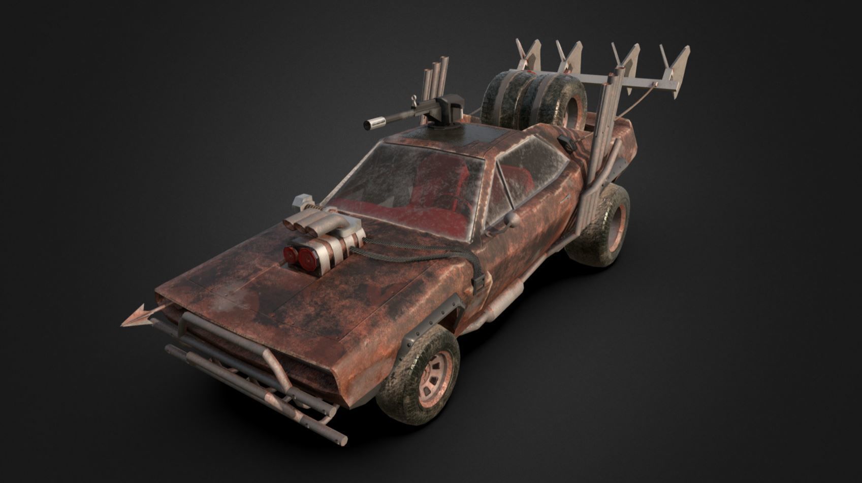 3D model Mad Max car VR / AR / low-poly | CGTrader