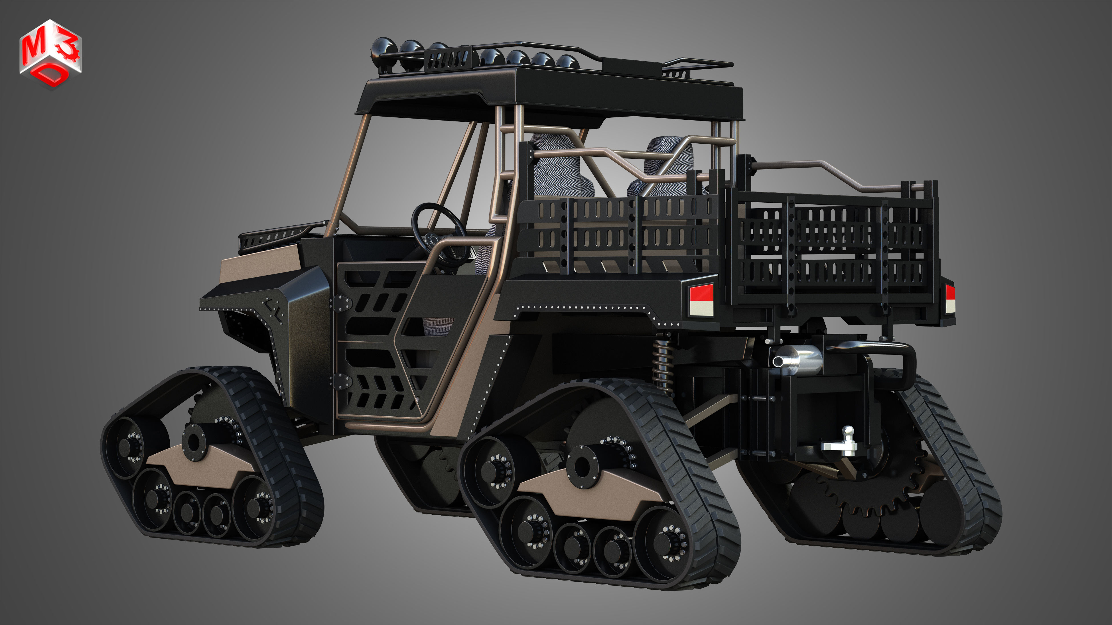 BMS - The Beast 1000 - with Tracks System 3D model | CGTrader