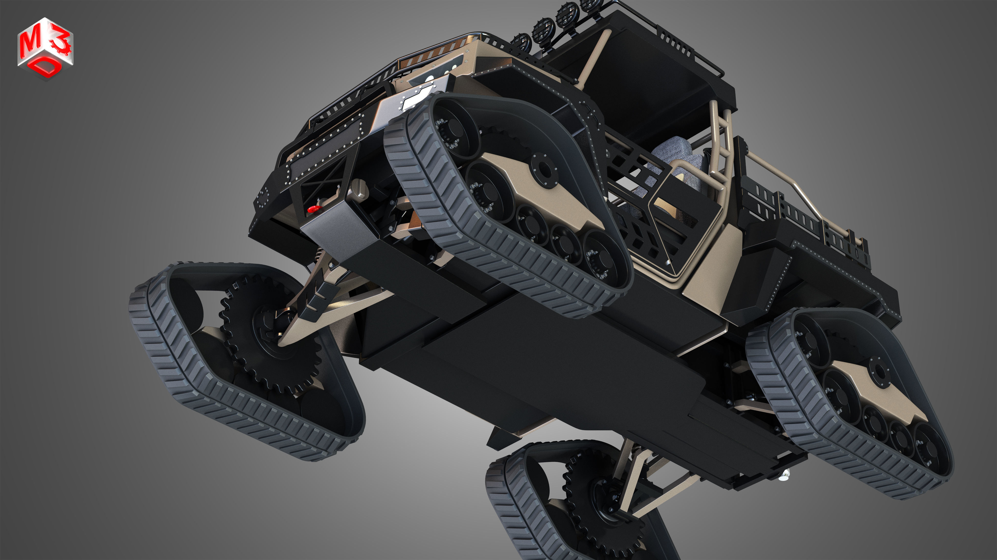 BMS - The Beast 1000 - with Tracks System 3D model | CGTrader