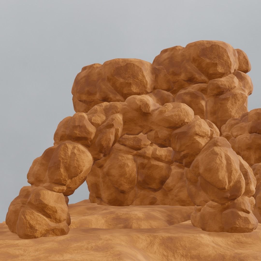Stylized Rock 3D model | CGTrader