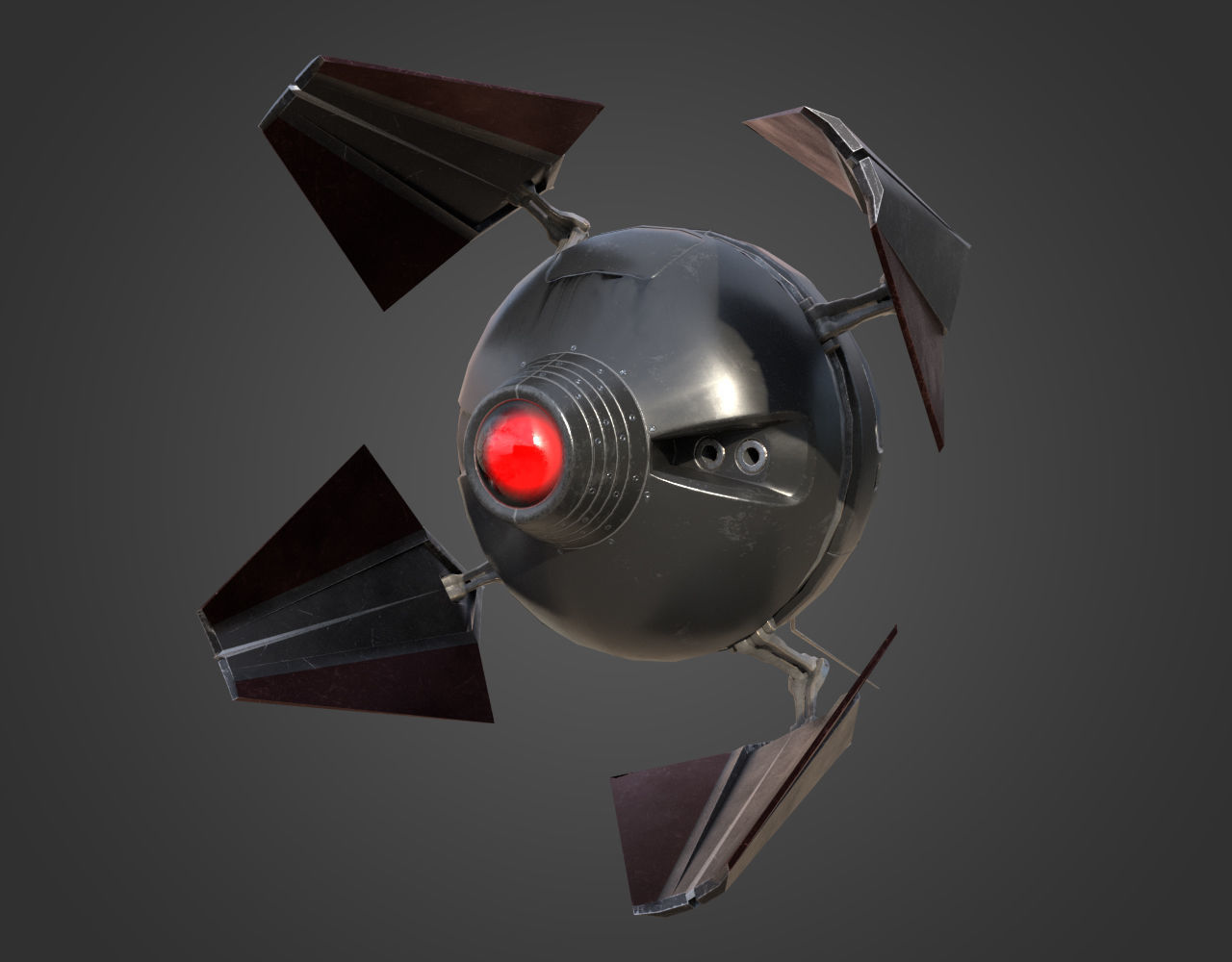 3D model Sci-Fi Enemy Drone VR / AR / low-poly | CGTrader