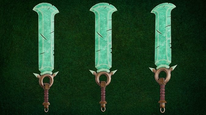 3D model Jade Sword VR / AR / low-poly | CGTrader