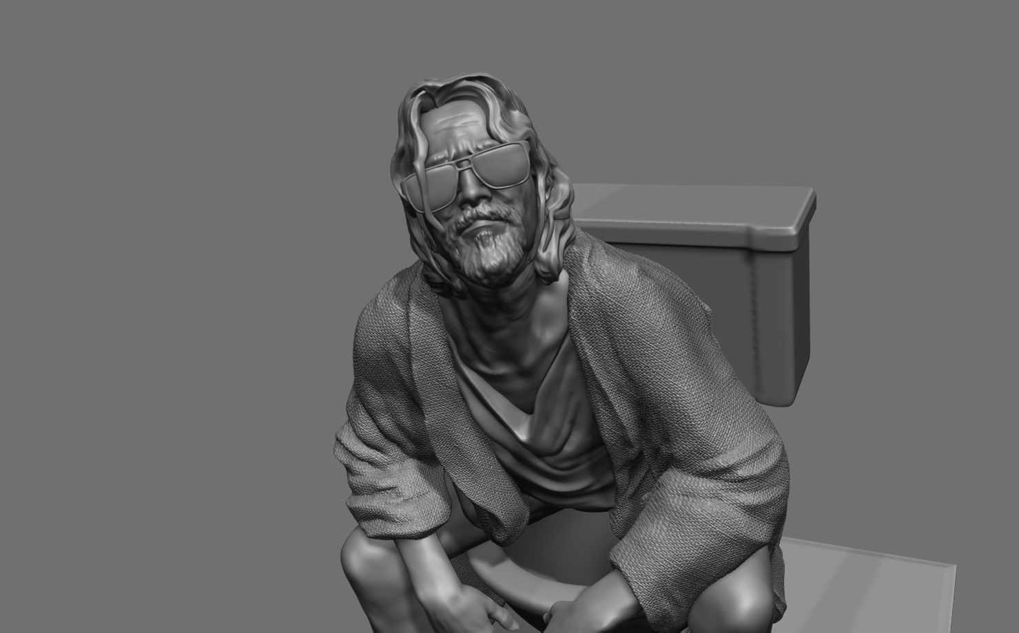 The Dude Toilet The Big Lebowski 3D model 3D printable | CGTrader