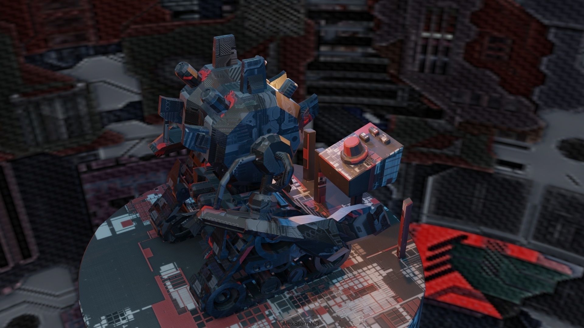 NDR Robot Sentry 3D model 3D printable | CGTrader