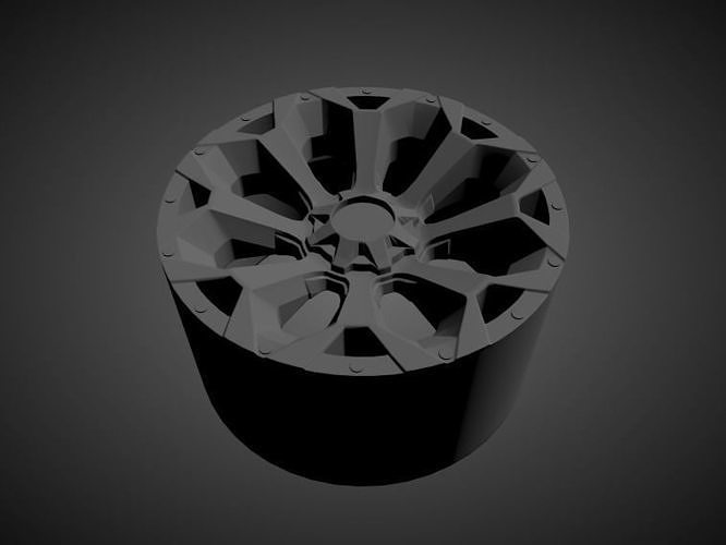 FUEL ASSAULT scalable and printable rims 3D model 3D printable | CGTrader
