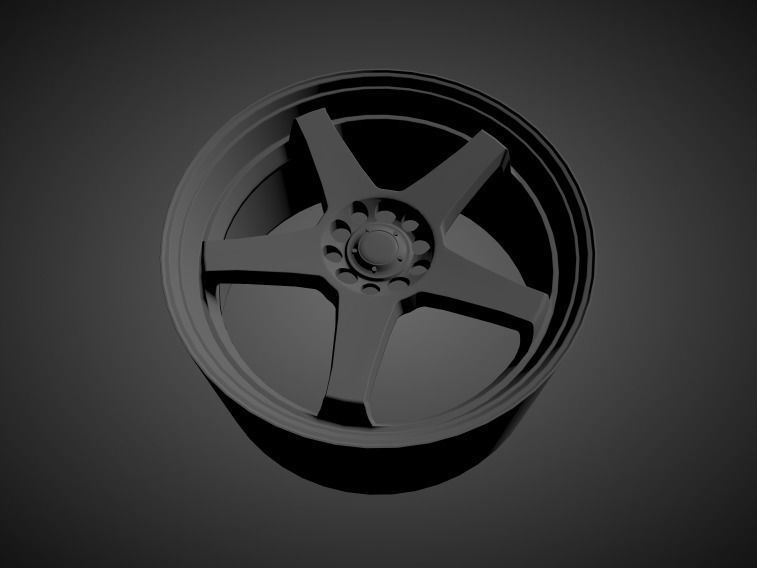ENKEI EV5 scalable and printable rims 3D model 3D printable | CGTrader
