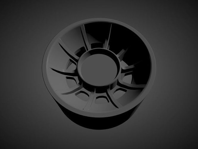 AMERICAN RACING VECTOR scalable and printable rims 3D model 3D ...