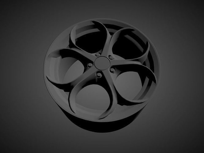 ALFA ROMEO QUADRIFOGLIO scalable and printable rims 3D model 3D ...