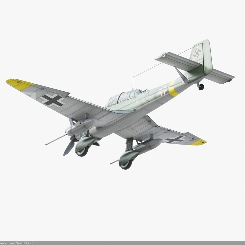Junkers Ju 87 Stuka 3D model | CGTrader