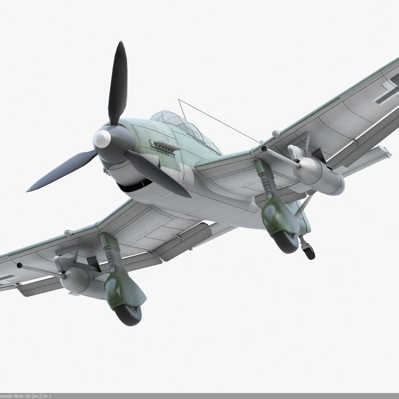 Junkers Ju 87 Stuka 3D model | CGTrader