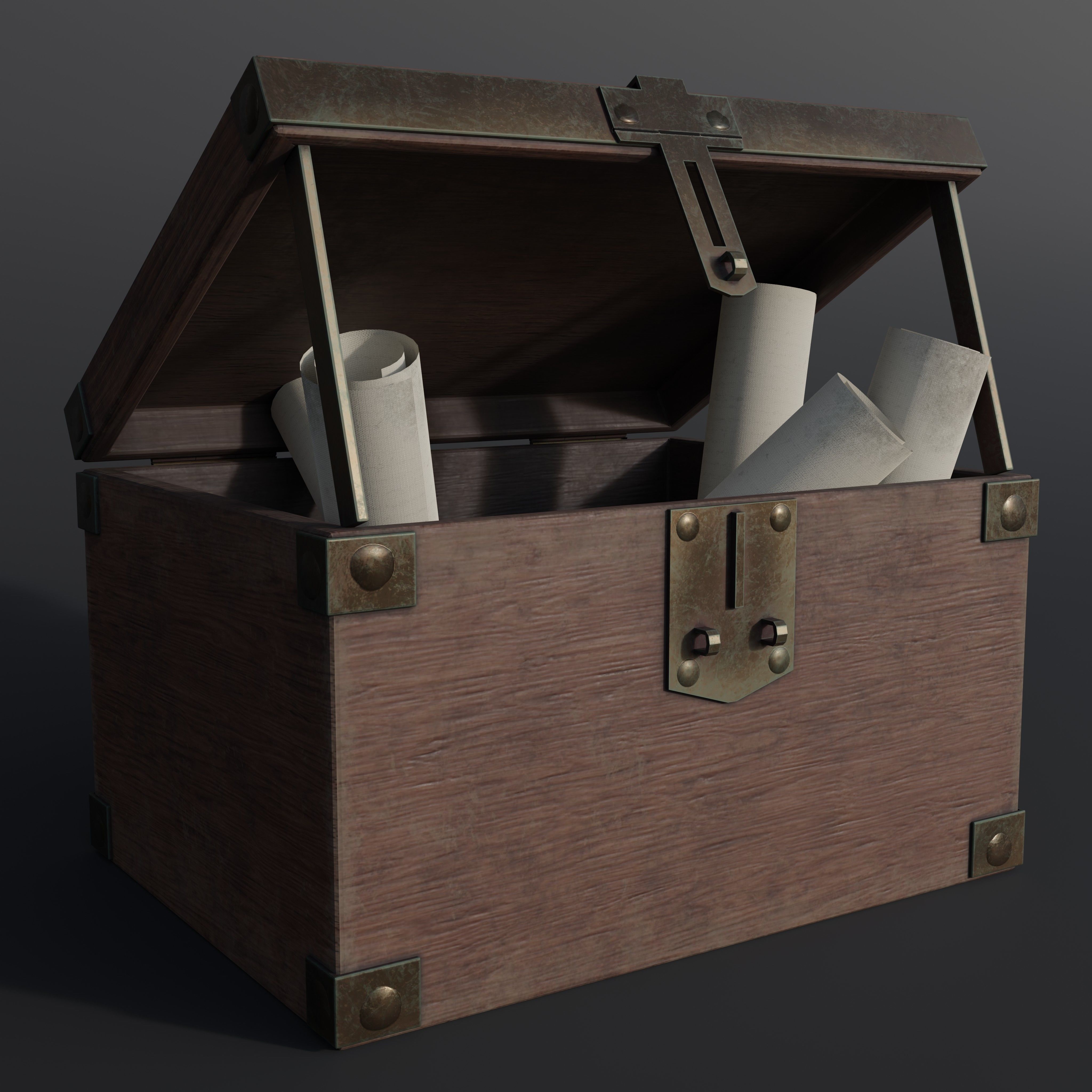 3D model Roman Chest VR / AR / low-poly | CGTrader