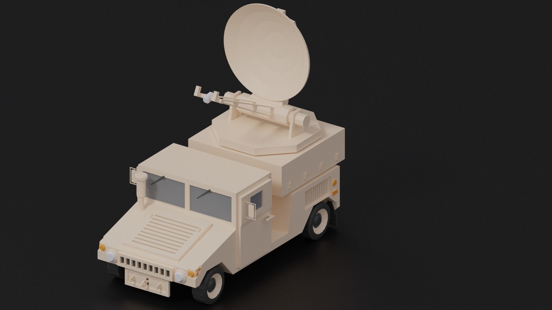 3D model Cartoon HUMVEE Military Hummer Collection VR / AR / low-poly ...