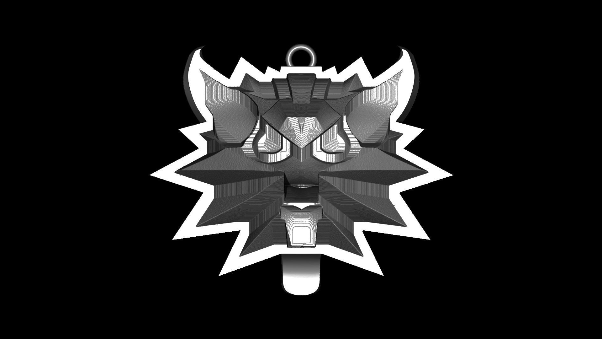 witcher necklace 3D model 3D printable | CGTrader