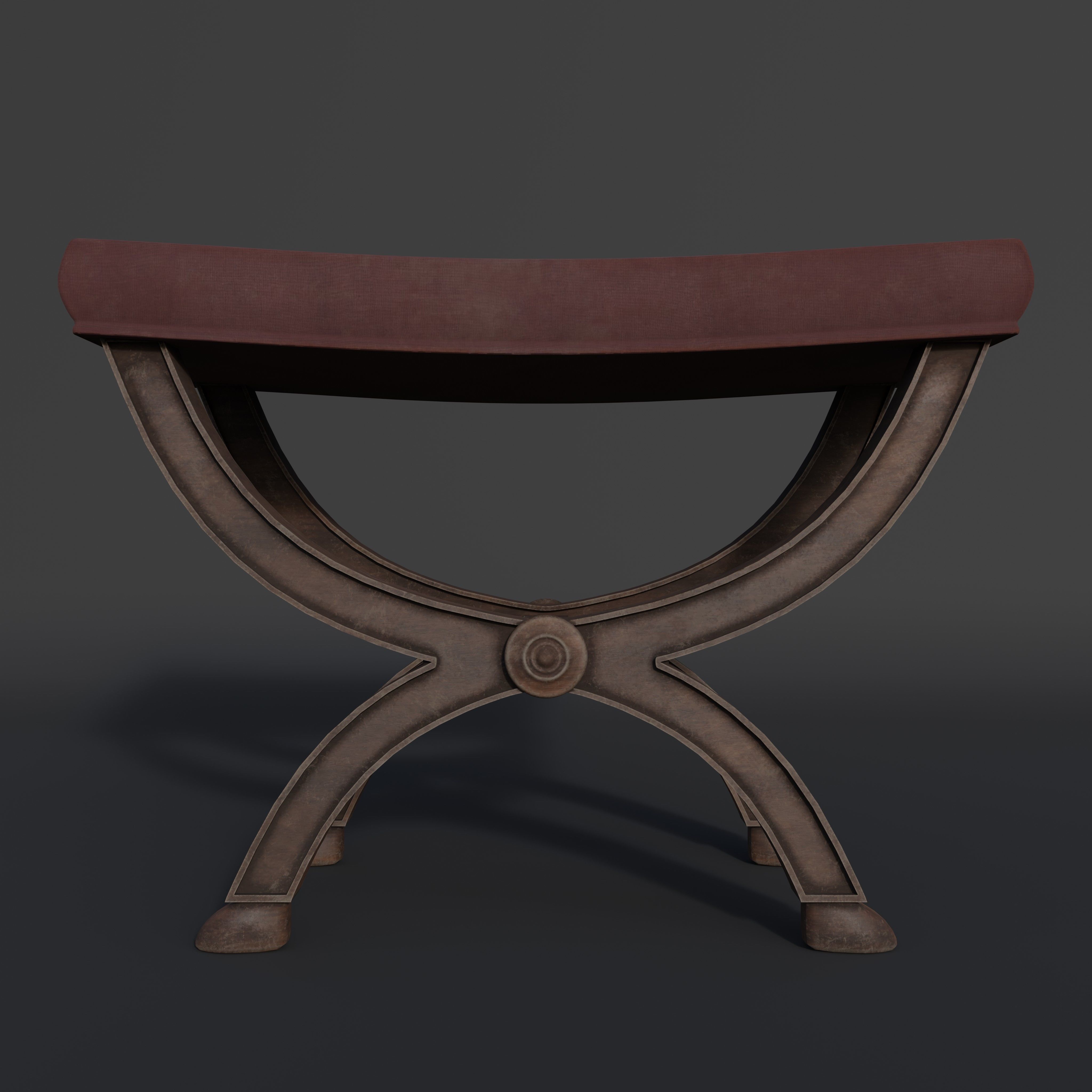 3D model Roman chair - Sella Curulis VR / AR / low-poly | CGTrader