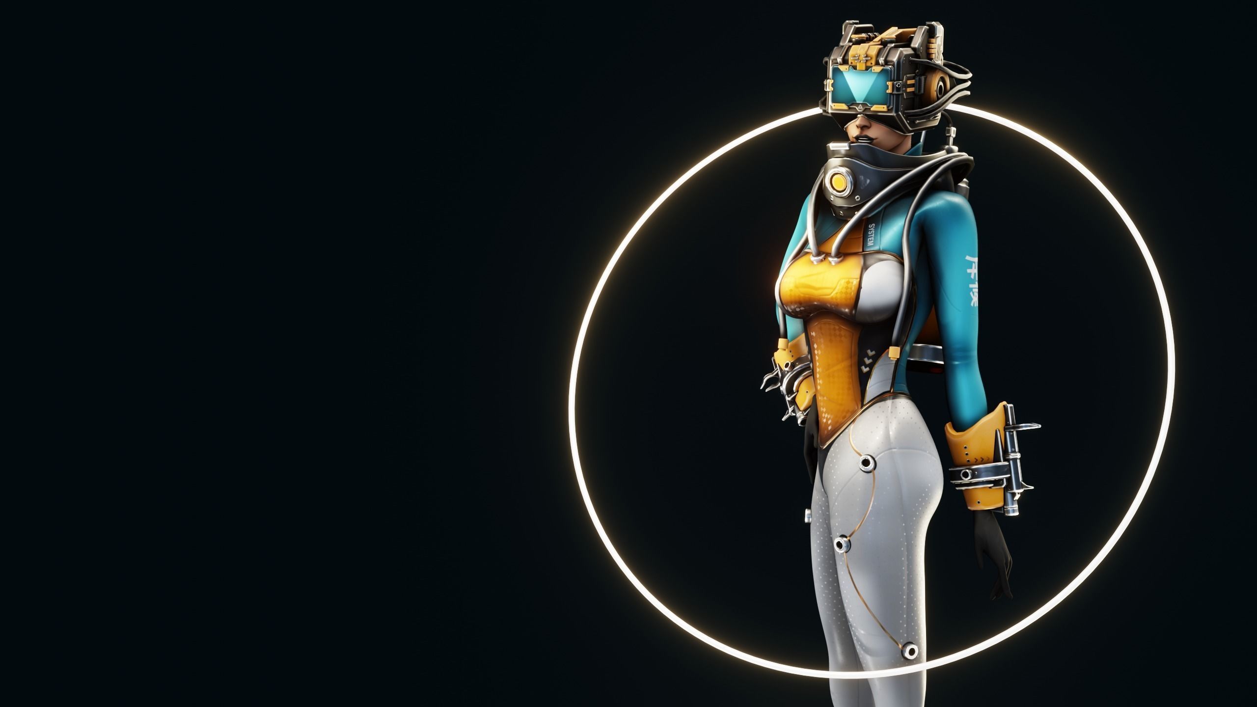 3D model Sci-Fi Scout Girl VR / AR / low-poly | CGTrader