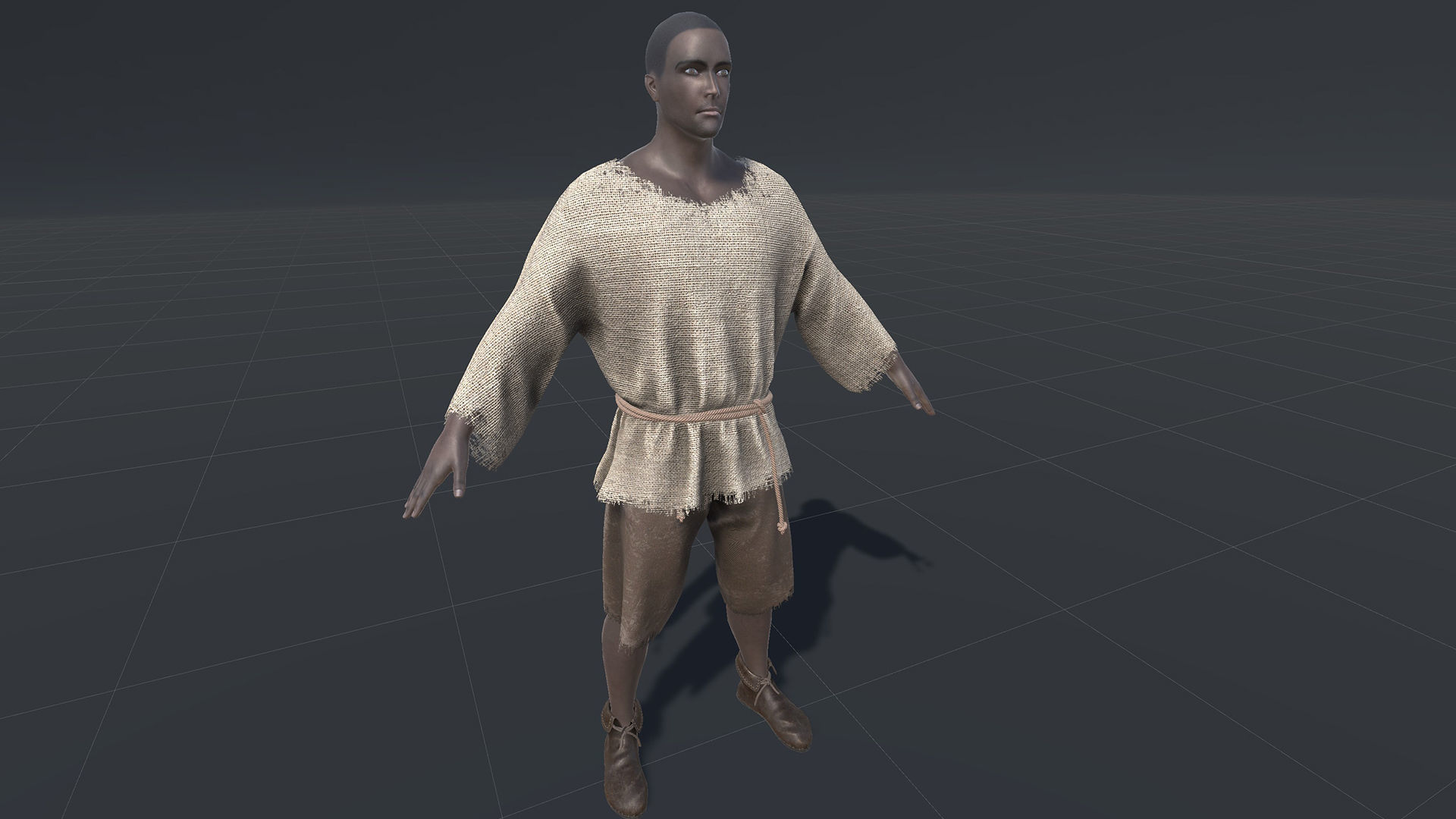 3D model Peasant man VR / AR / low-poly | CGTrader