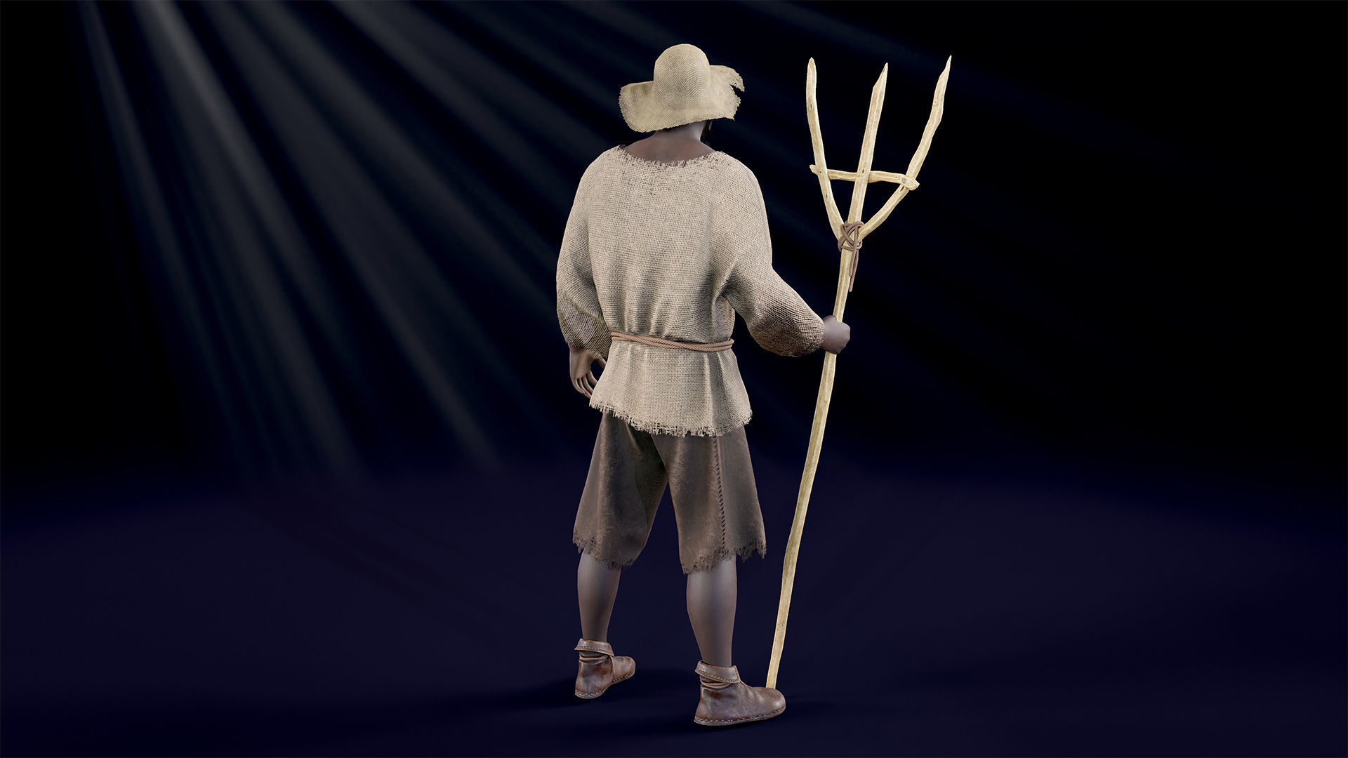 3D model Peasant man VR / AR / low-poly | CGTrader