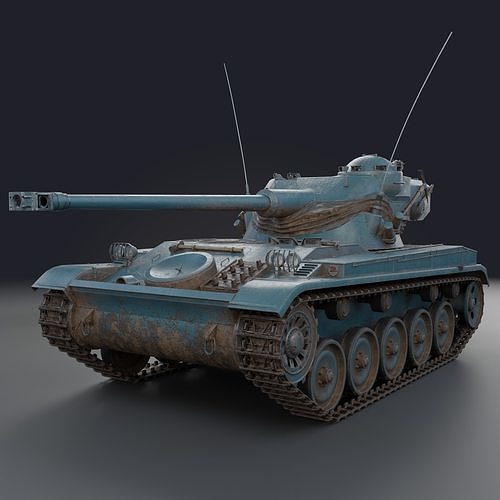 AMX-13 75 PBR Model 3D model | CGTrader
