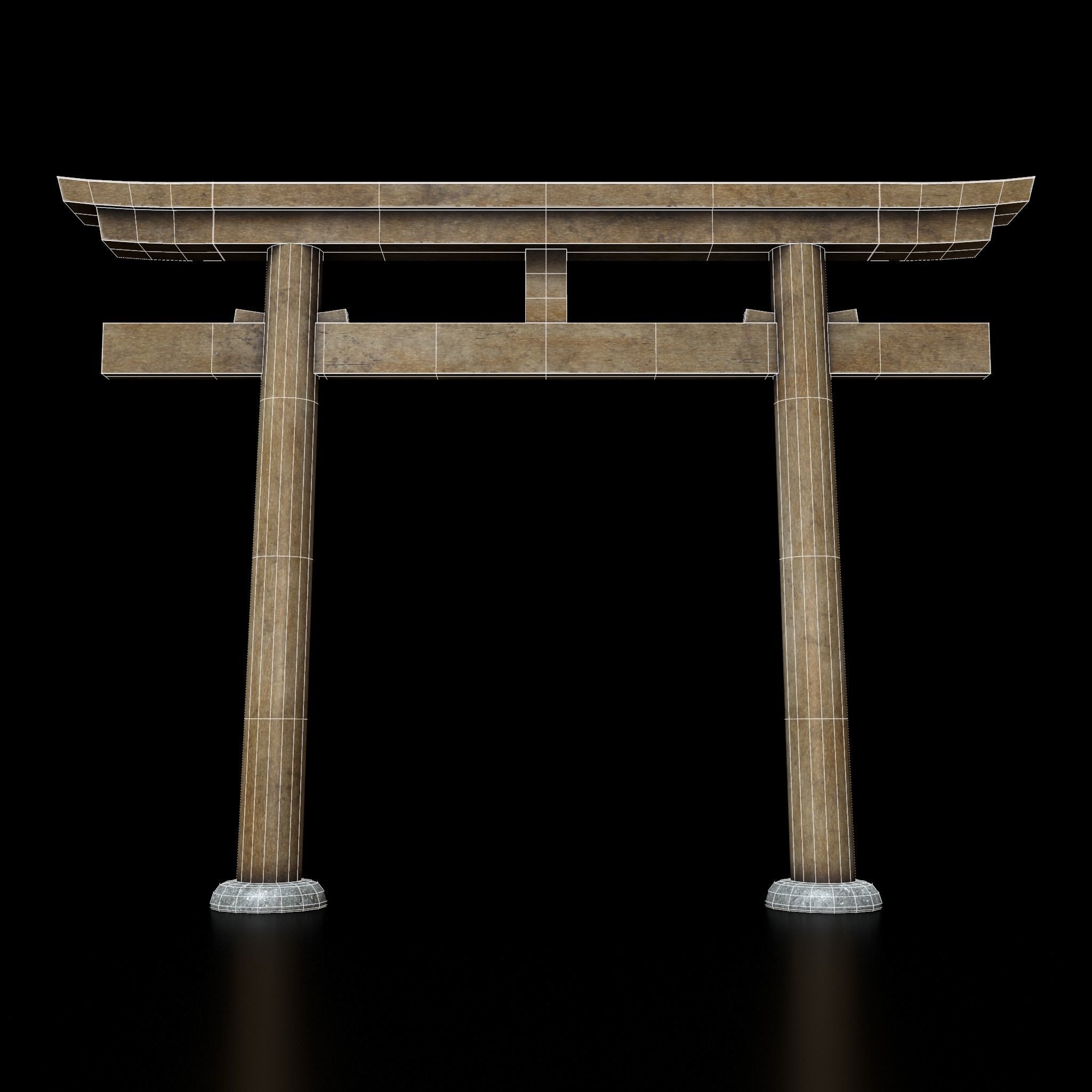 3D model Japanese Torii gate VR / AR / low-poly | CGTrader