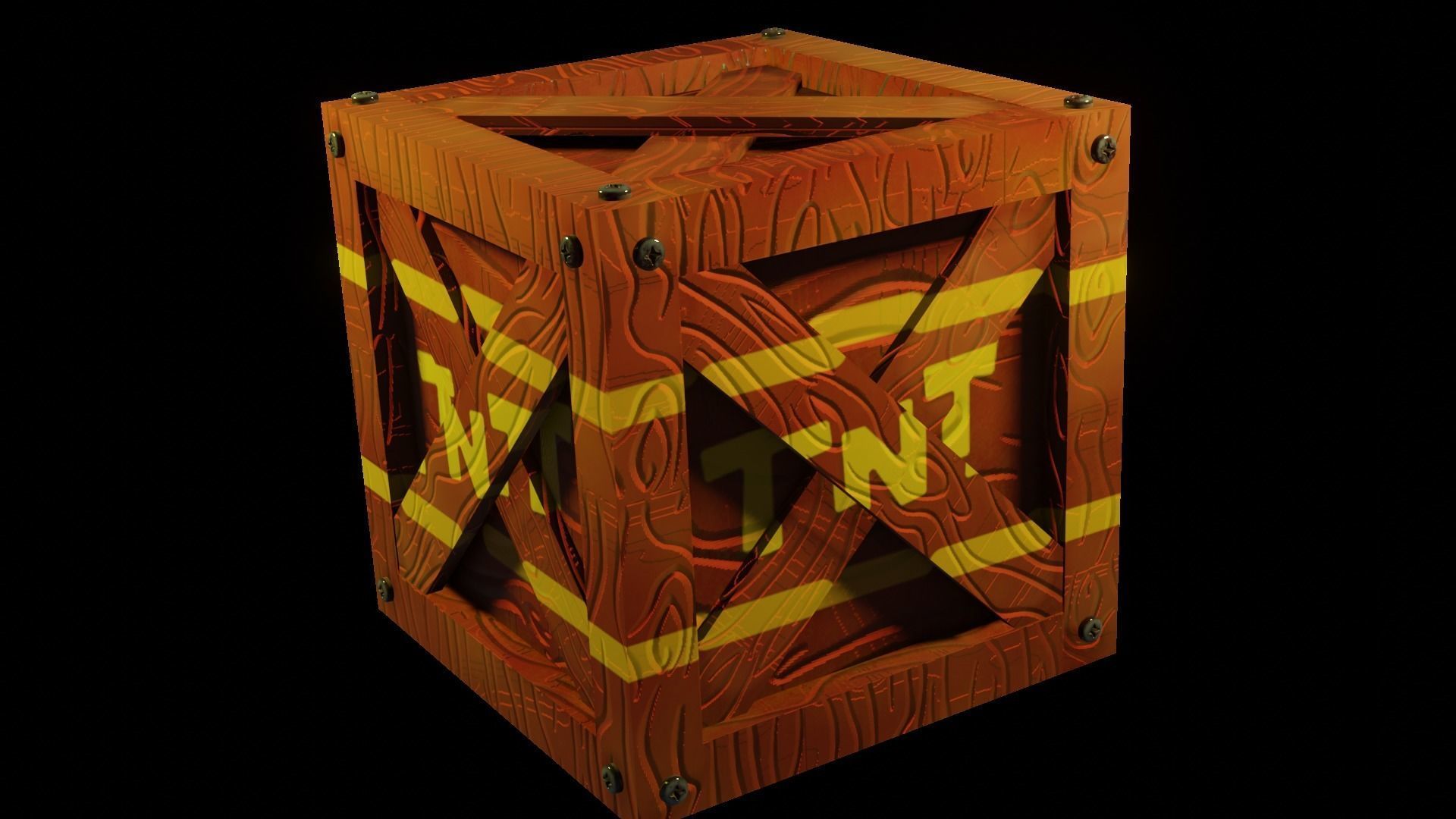 3D model Box Tnt VR / AR / low-poly | CGTrader