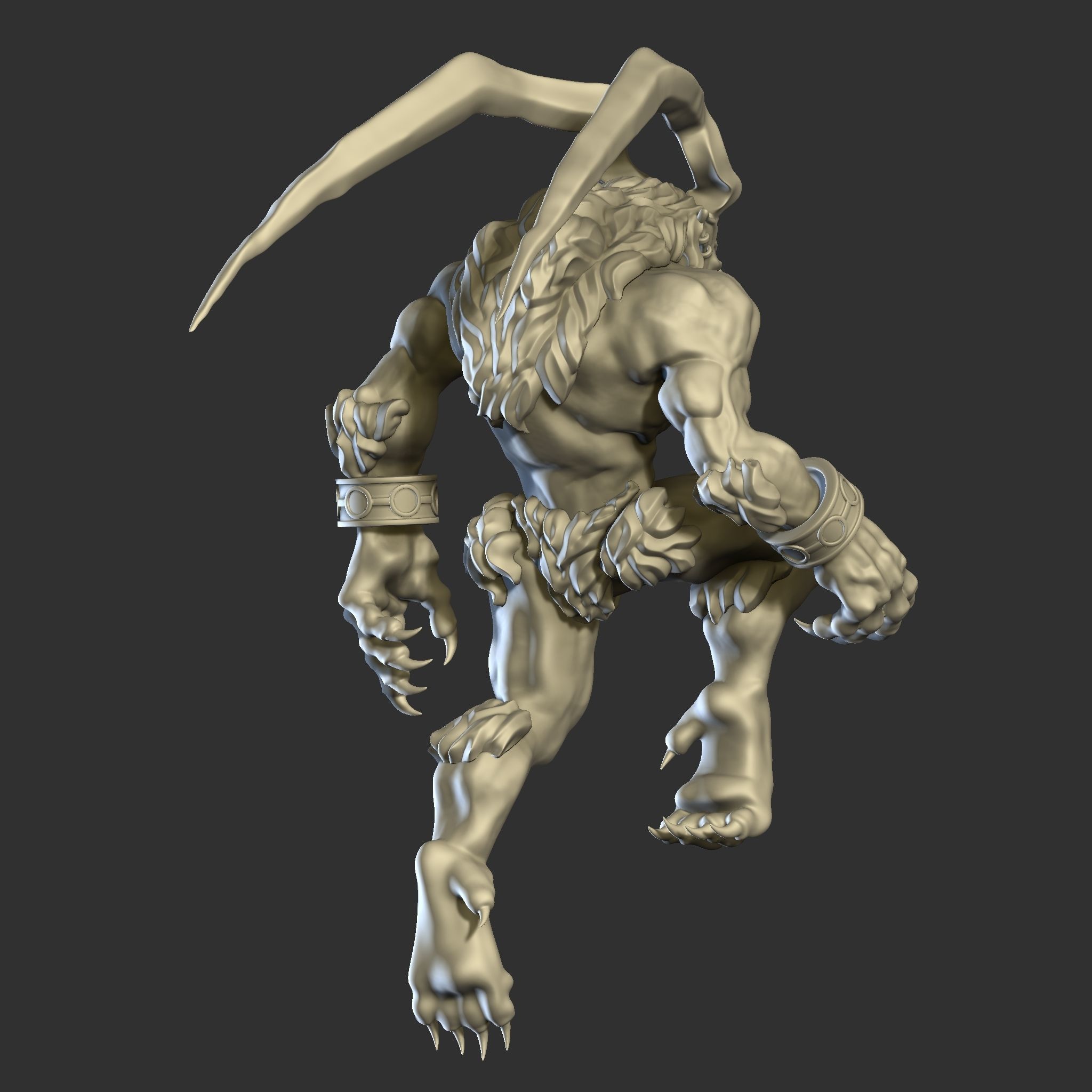 Ifrit Fire Demon from Final Fantasy VIII 3D Print Miniature 3D model 3D ...