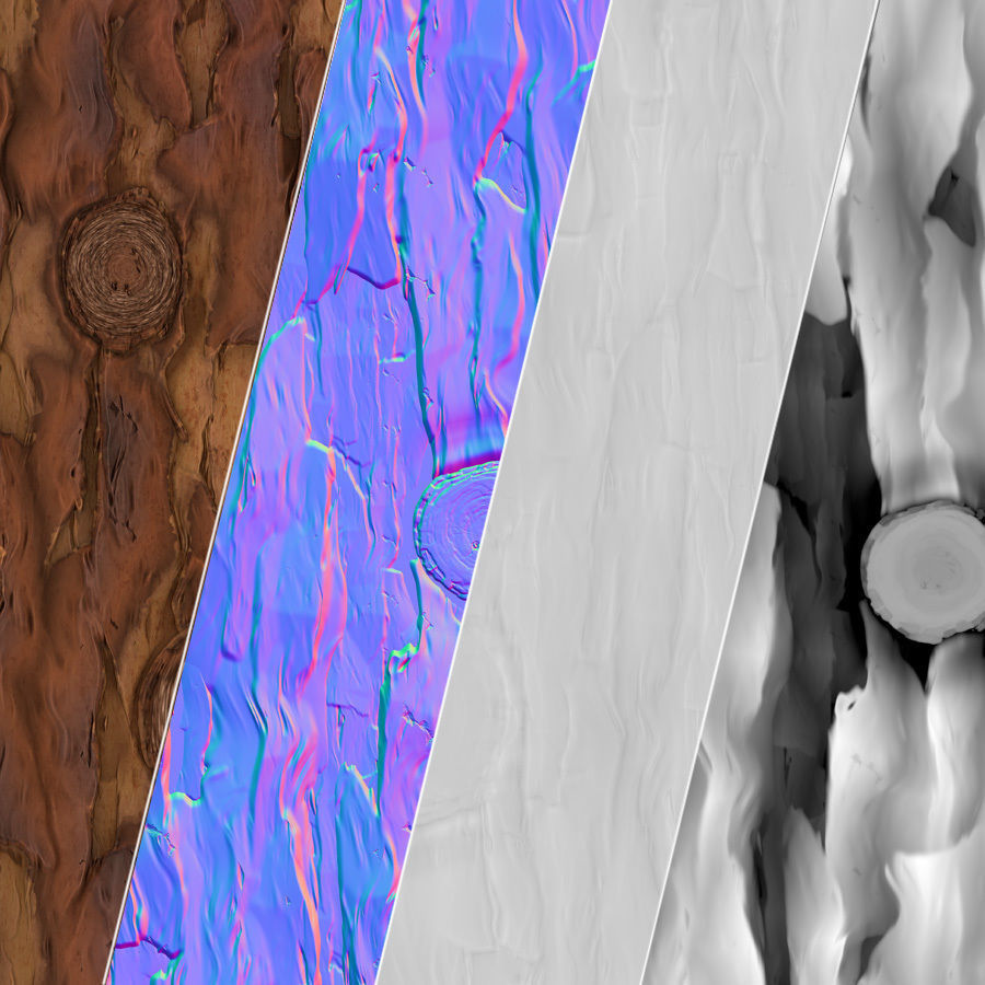 Stylized Tree Bark Texture | CGTrader