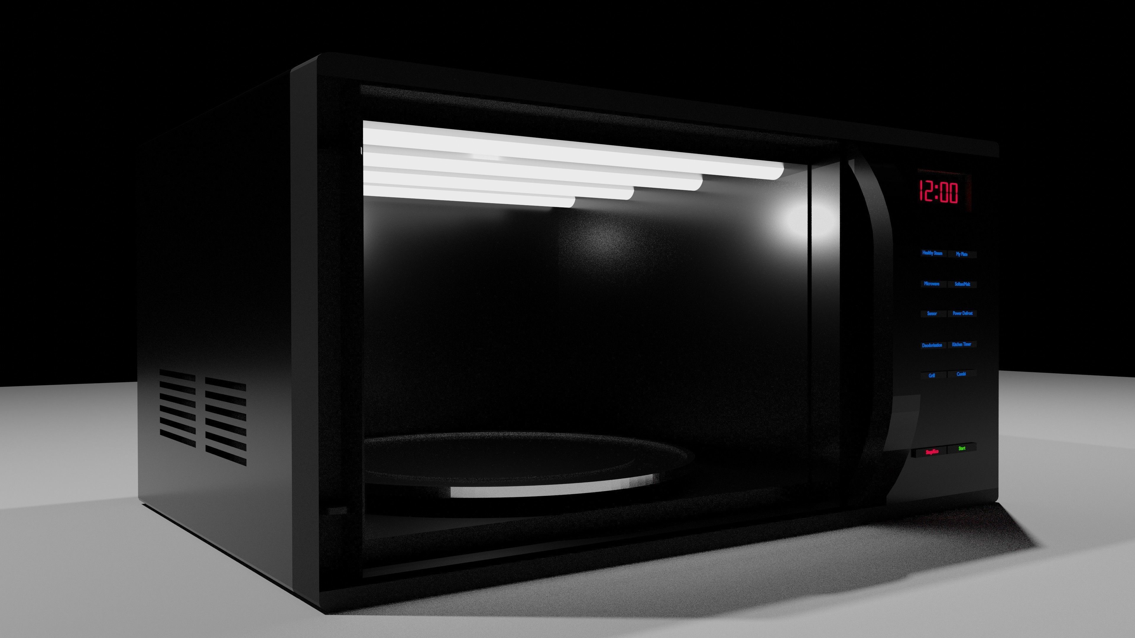 Microwave oven free VR / AR / low-poly 3D model | CGTrader