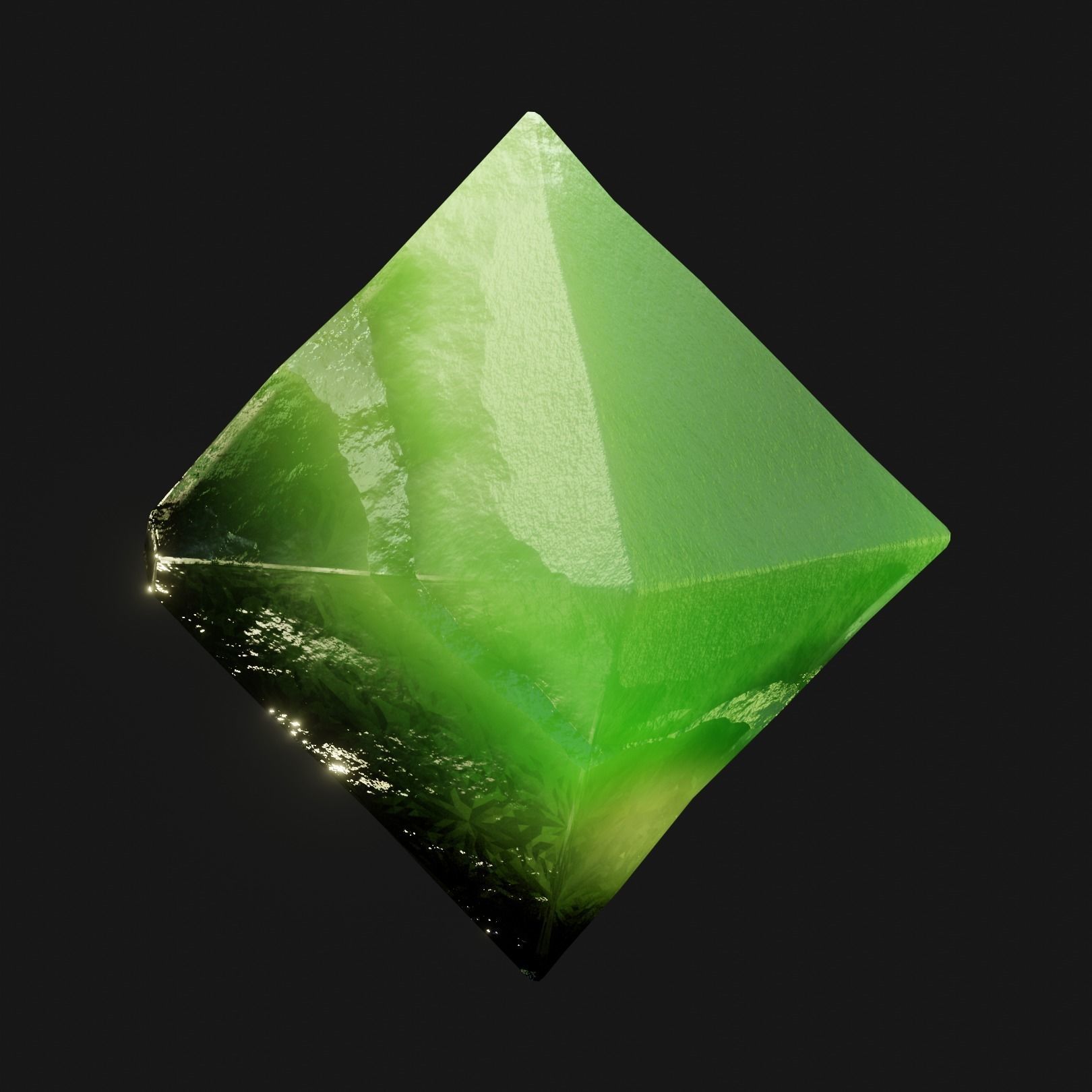 3D model Fluorite Octahedron VR / AR / low-poly | CGTrader