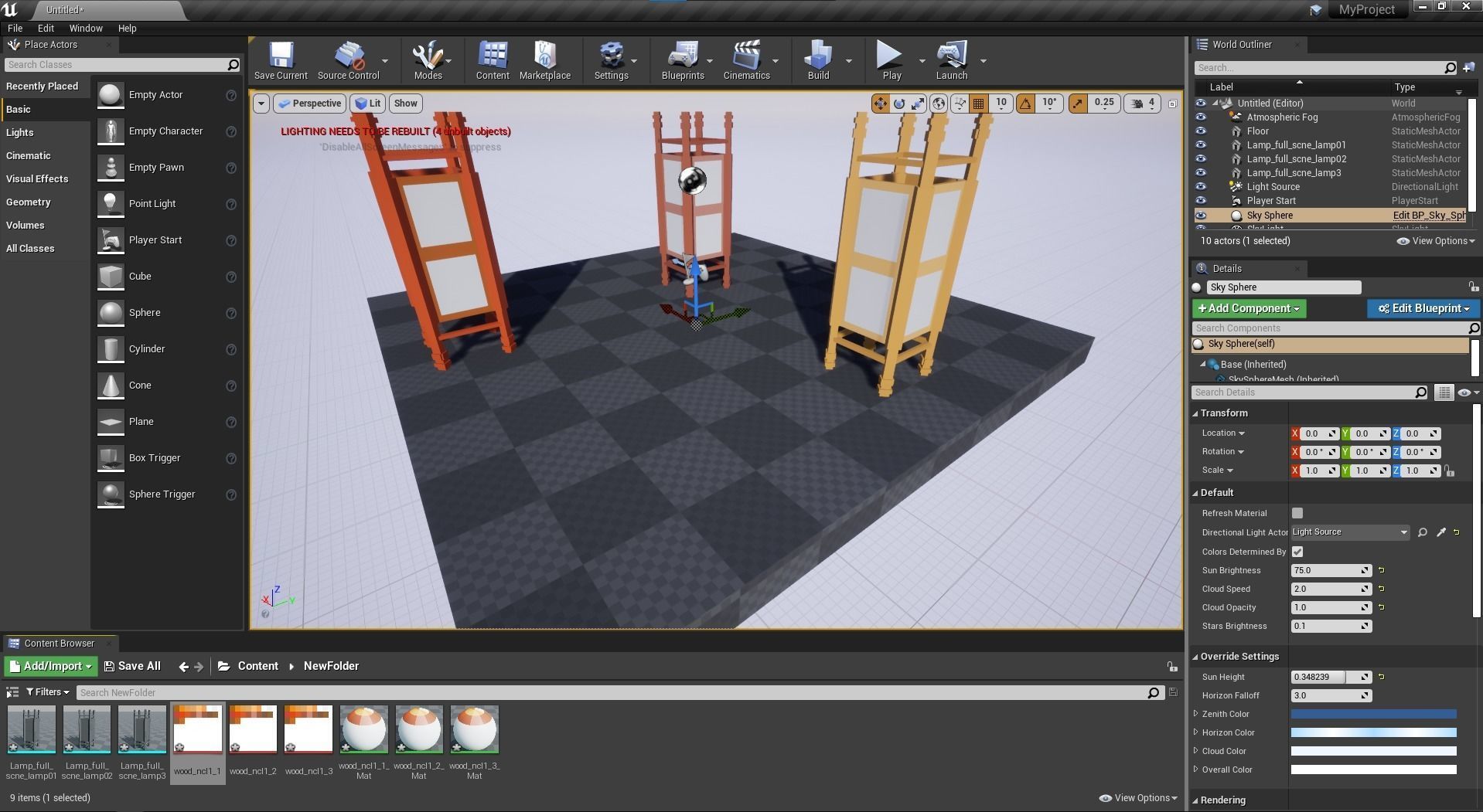 Low Poly japanese lamp model free VR / AR / low-poly 3D model | CGTrader