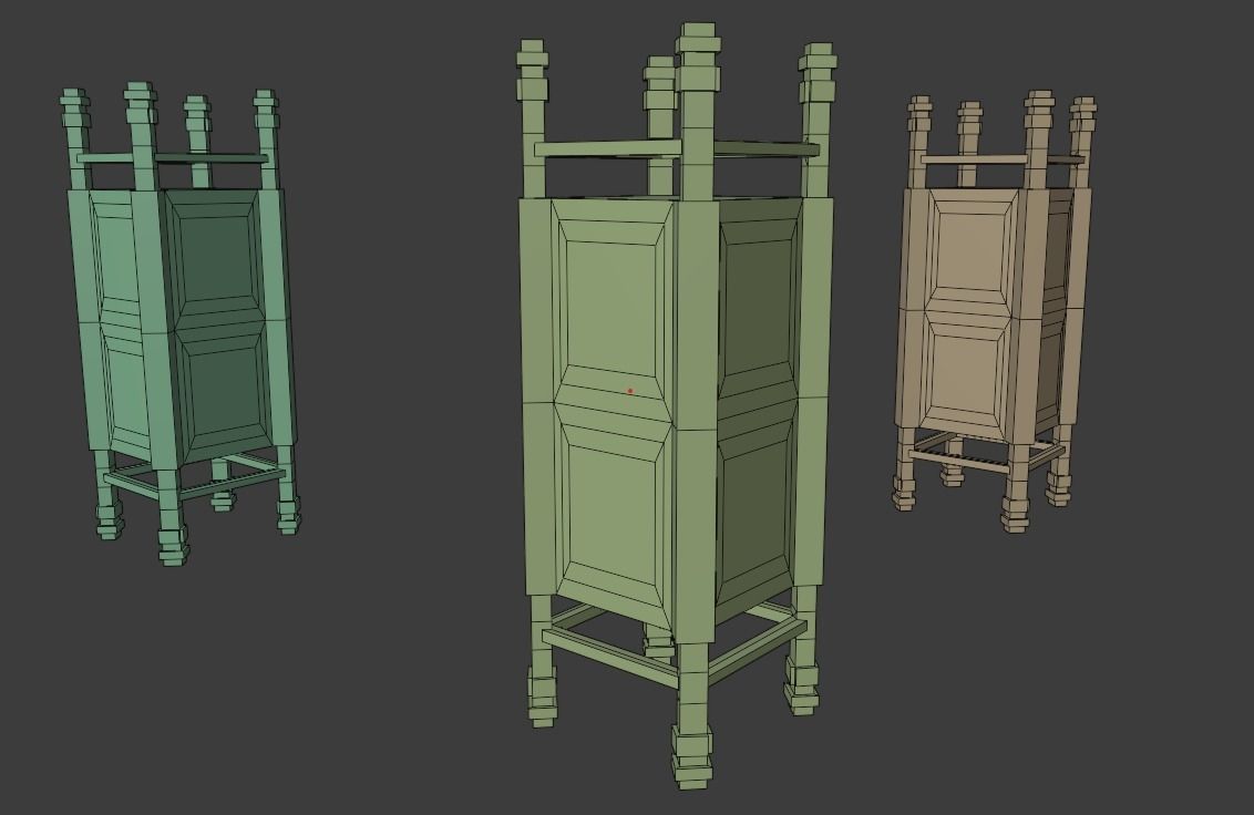 Low Poly japanese lamp model free VR / AR / low-poly 3D model | CGTrader