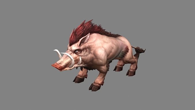 3D model Cartoon wild boar VR / AR / low-poly | CGTrader