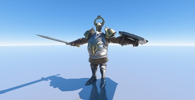 3D model Knight in armor VR / AR / low-poly | CGTrader