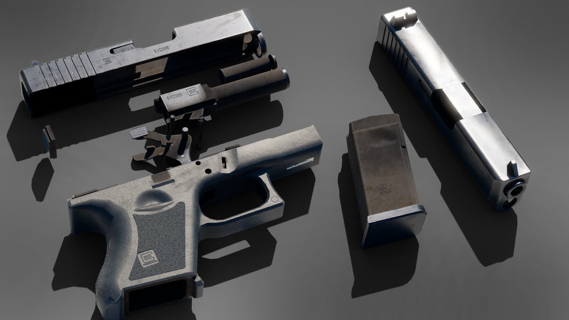 3D model Glock 26 VR / AR / low-poly rigged | CGTrader