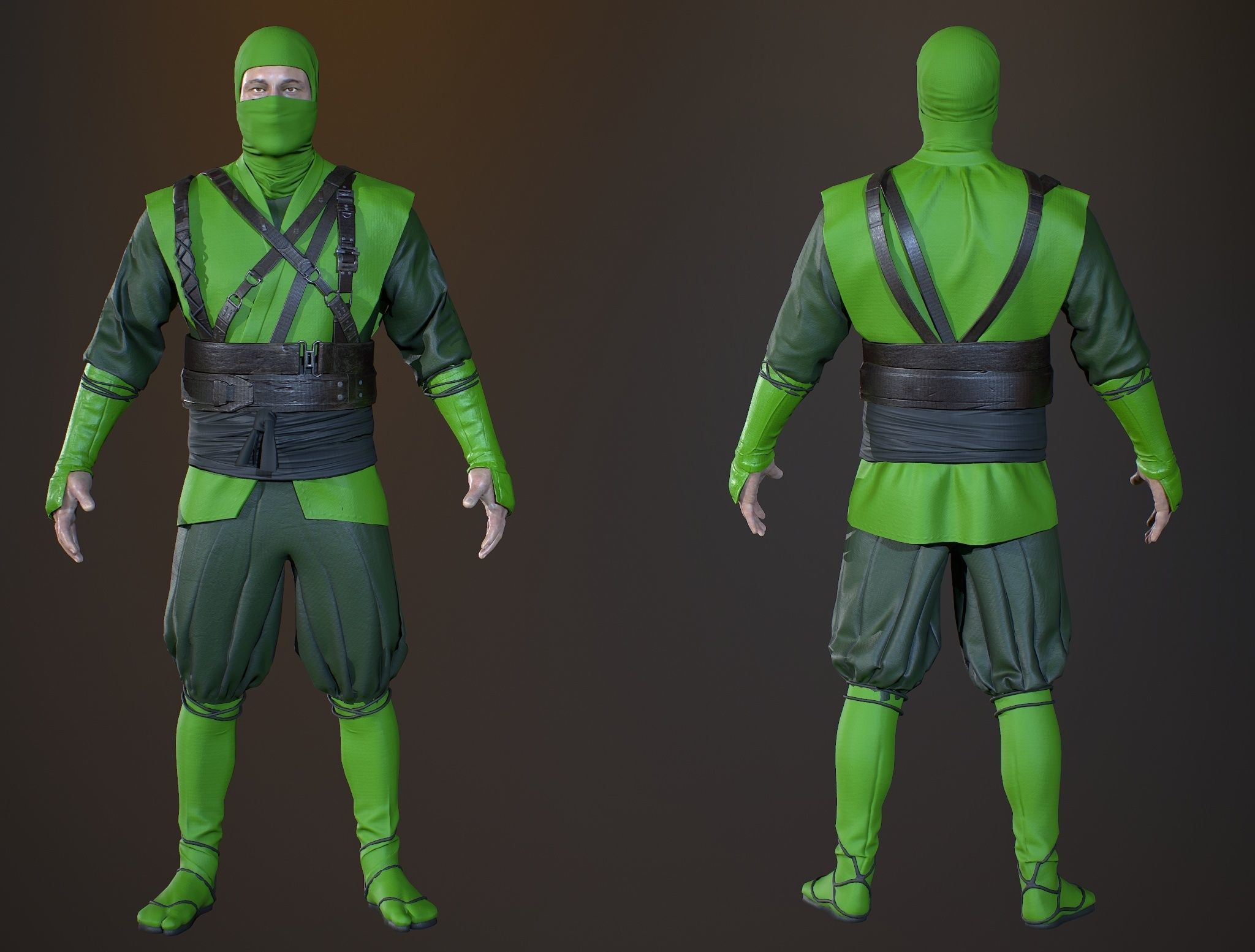 3D model Unity Ready Ninja Pack - GameReady - PBR VR / AR / low-poly ...