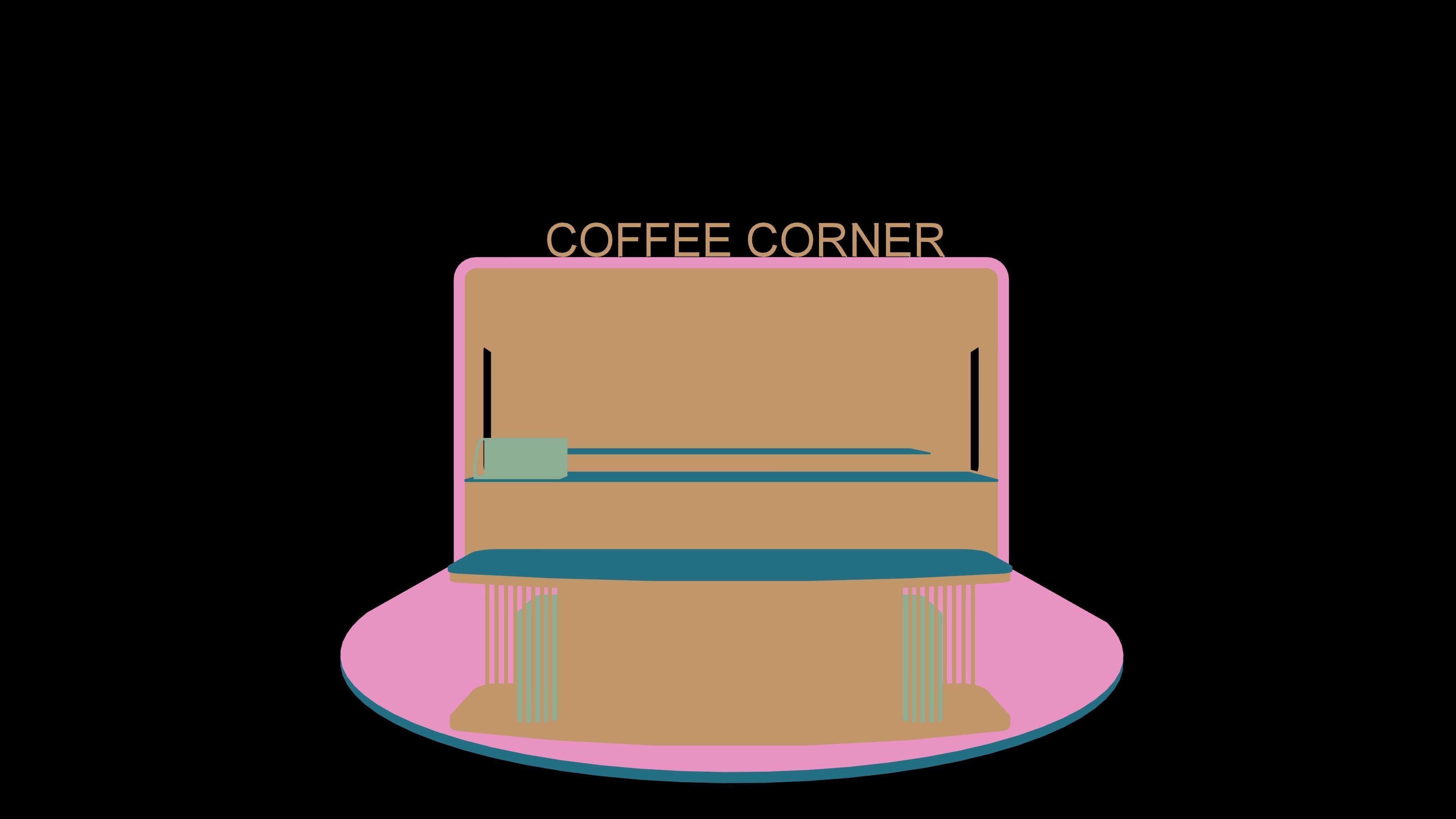 coffee kiosk Revit model 3D model | CGTrader