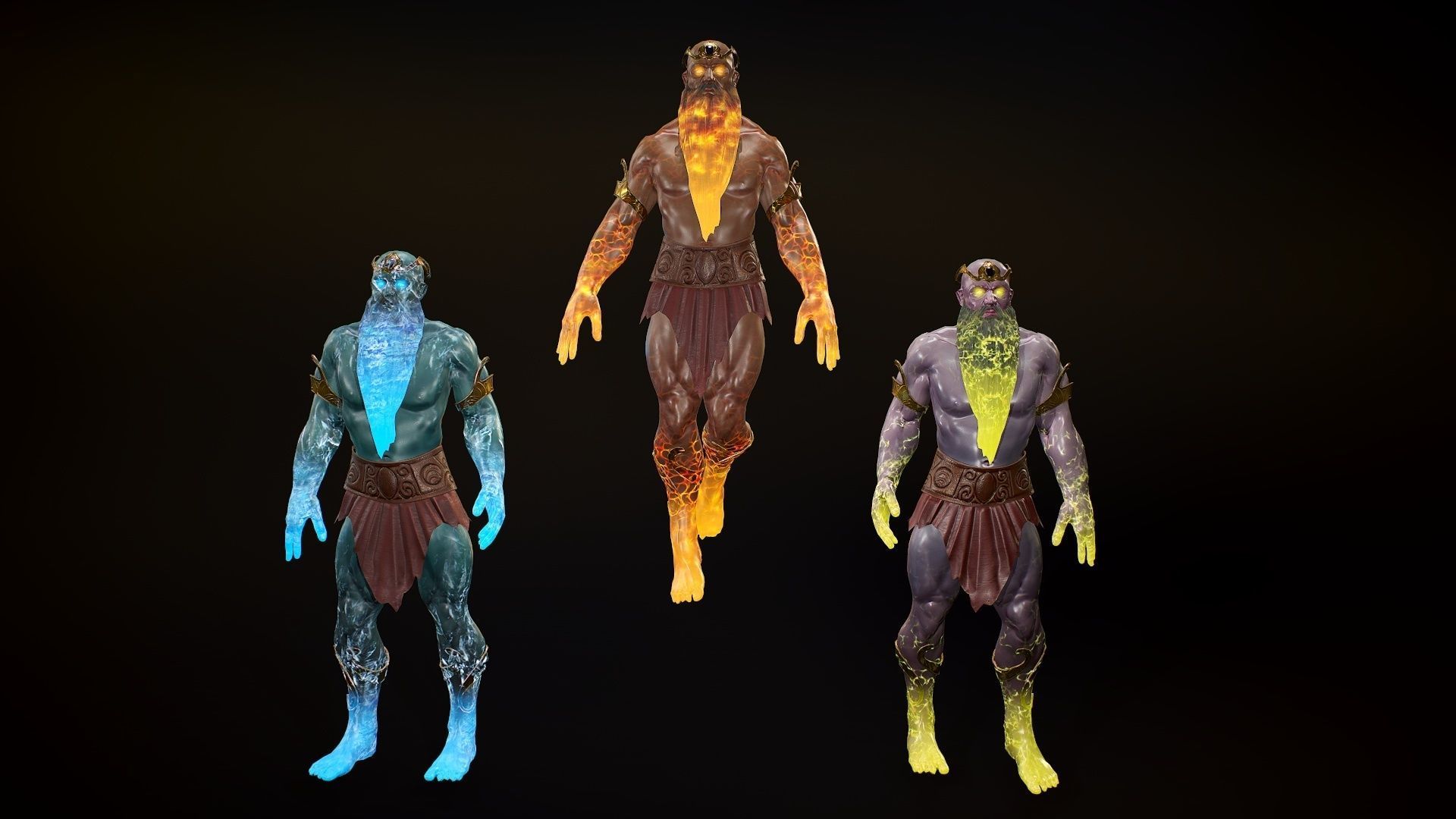 3D model Unity Ready Mythological Creatures Pack - Norse VR / AR / low ...
