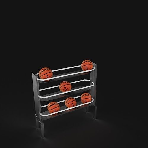 Rack basketball free 3D model | CGTrader