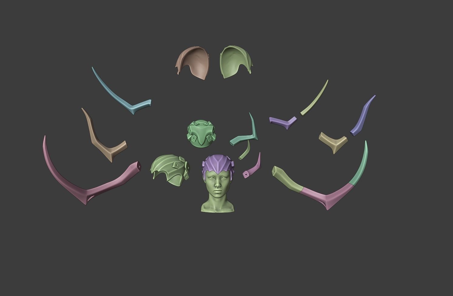 Thor Ragnarok Hela helmet - headdress 3D model 3D printable | CGTrader