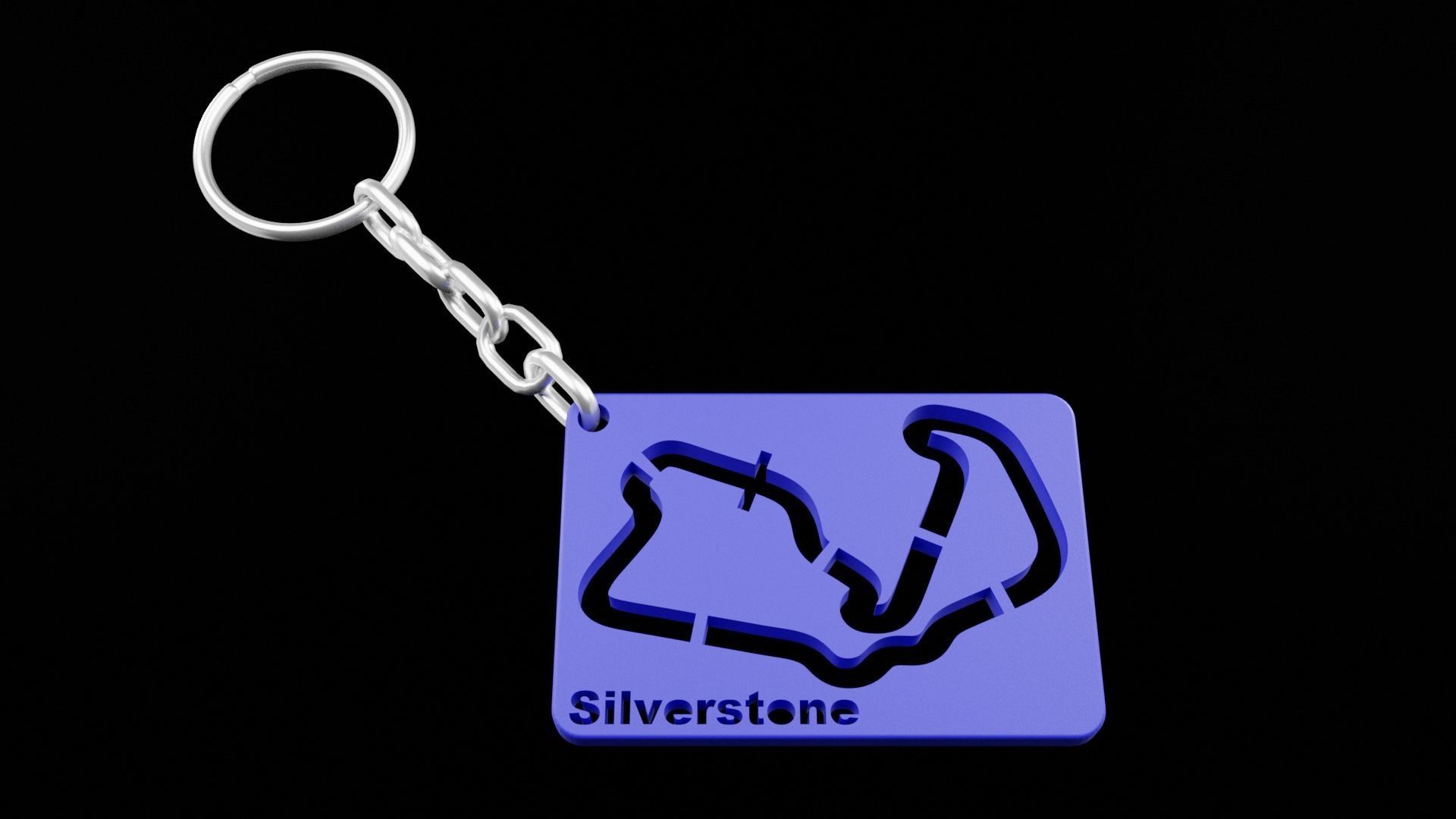 Track Formula 1 keychains Silverstone Print3d - Blender 3d free 3D ...