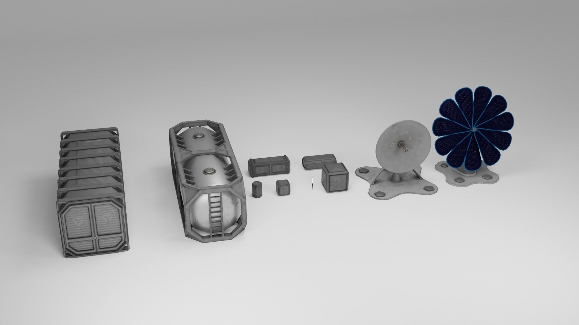 3D Model Collection Low poly alien colony VR / AR / low-poly | CGTrader