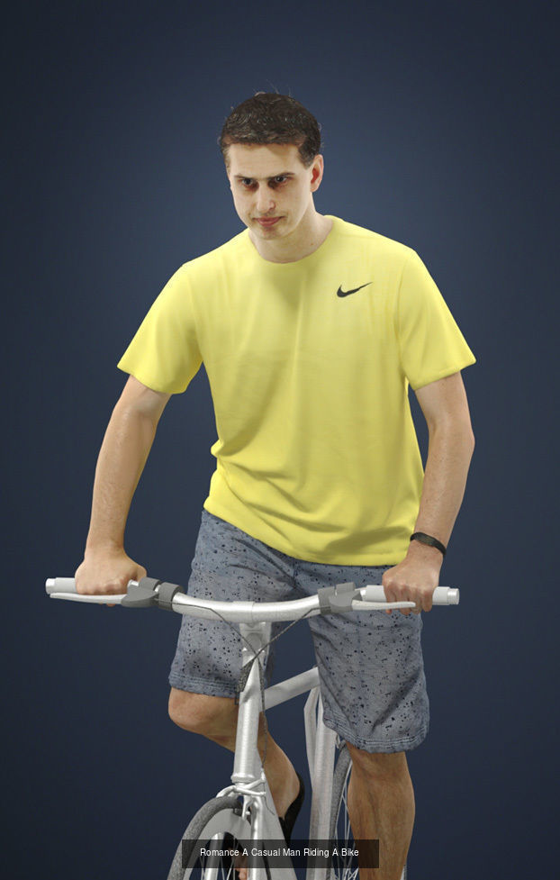 3x Popular Biker Man Bicycle Cycling Cyclist Bike 3D Model Collection ...