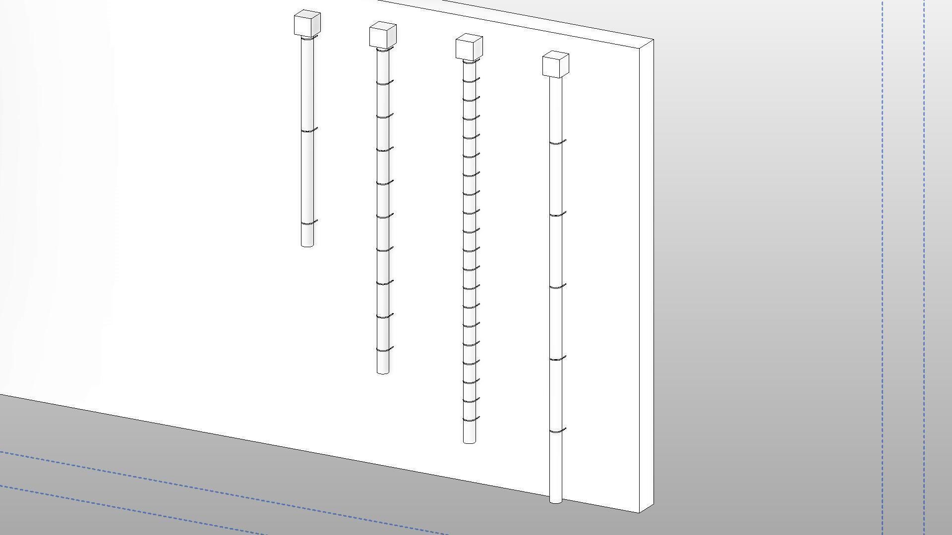 Rain Gutter 2 - Full Parametric Revit Family free 3D model | CGTrader
