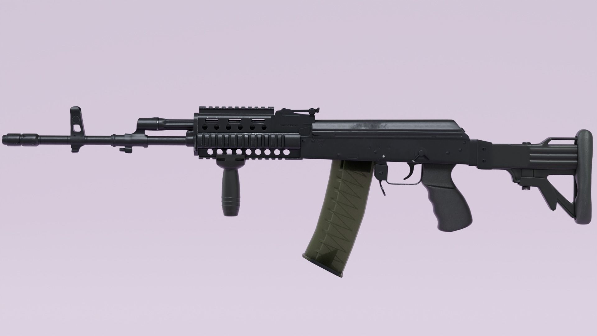 Beryl C Polish Assault Rifle 3D model | CGTrader