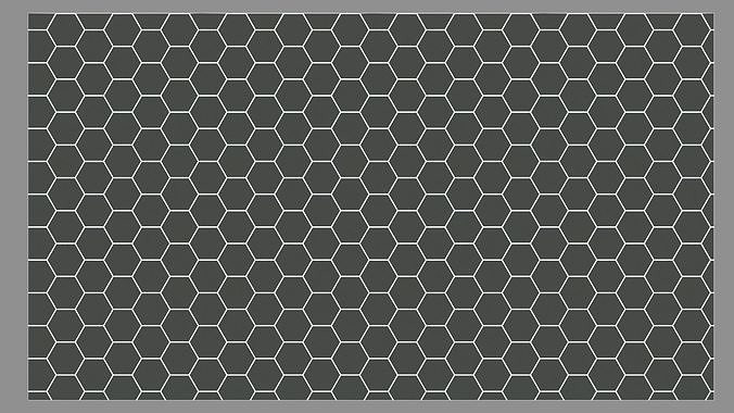 3D model Futuristic Sci-Fi Hexagonal Tiles Floor VR / AR / low-poly | CGTrader