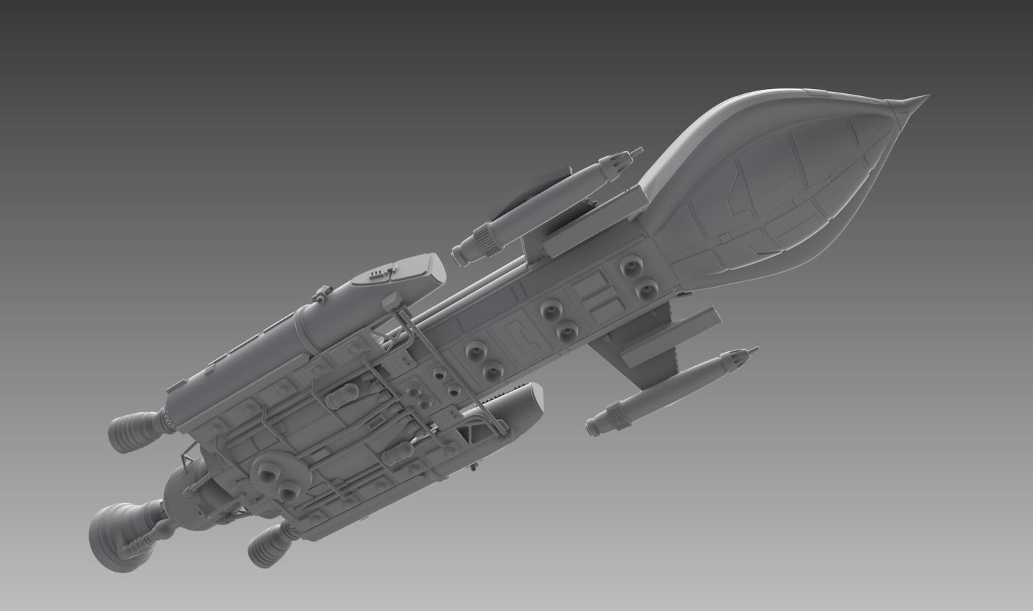 1999 Space Hawk Scale model 3D model 3D printable | CGTrader